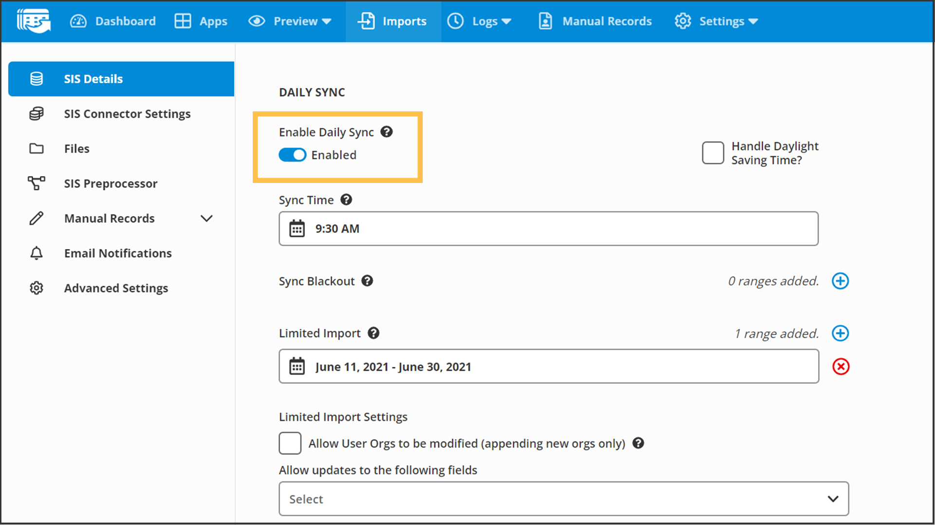 Roster Server Settings