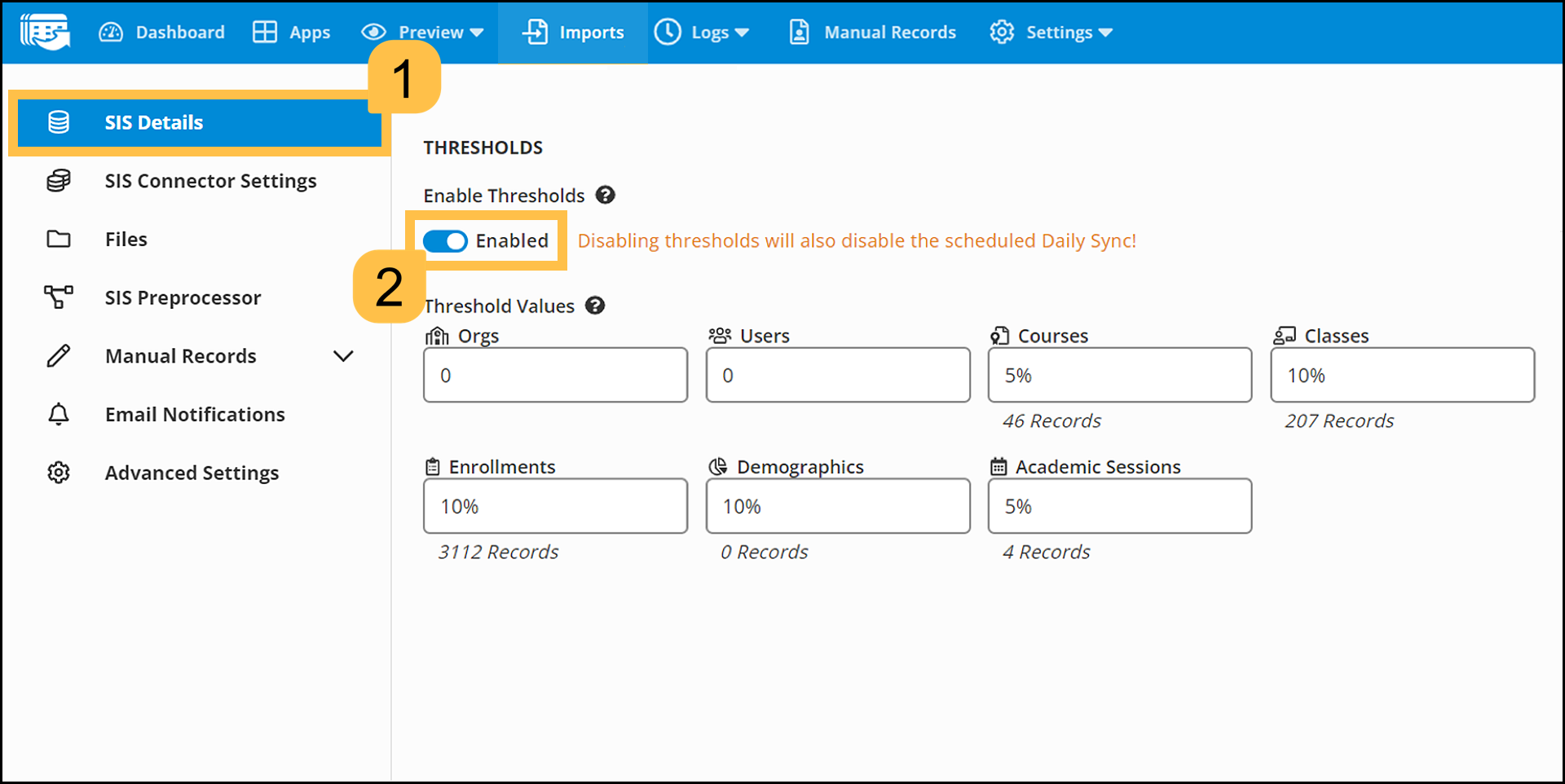 Roster Server Settings