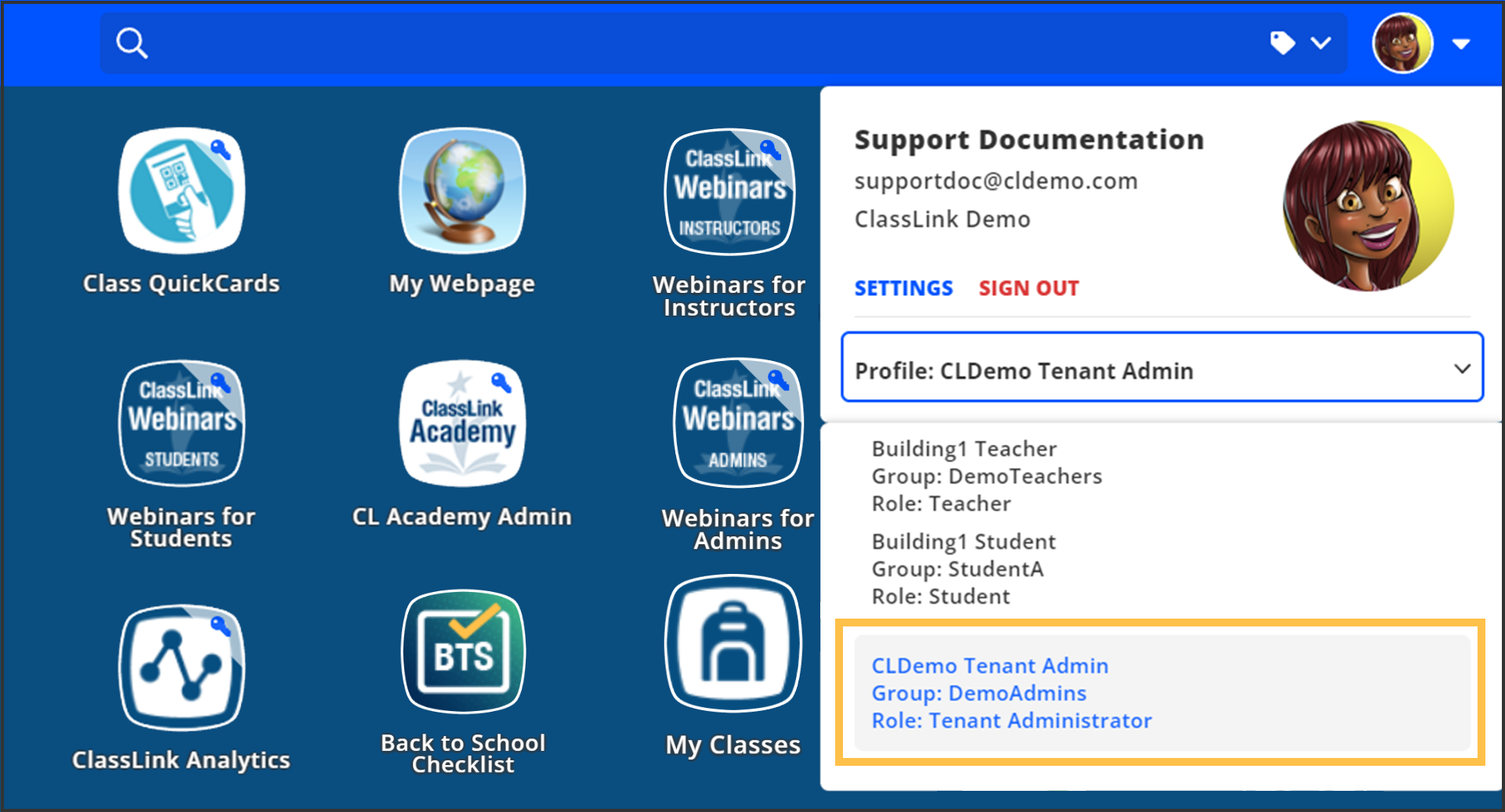 Switching LaunchPad Profiles