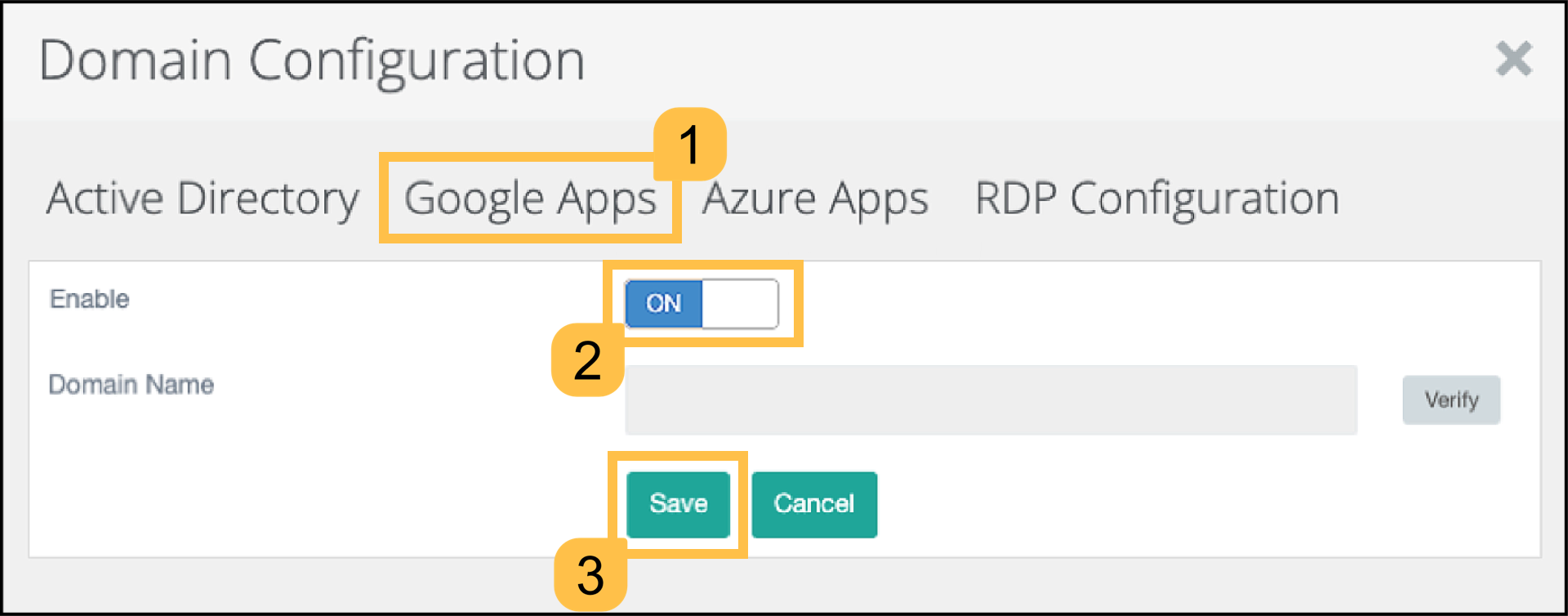 Google Domain Integration