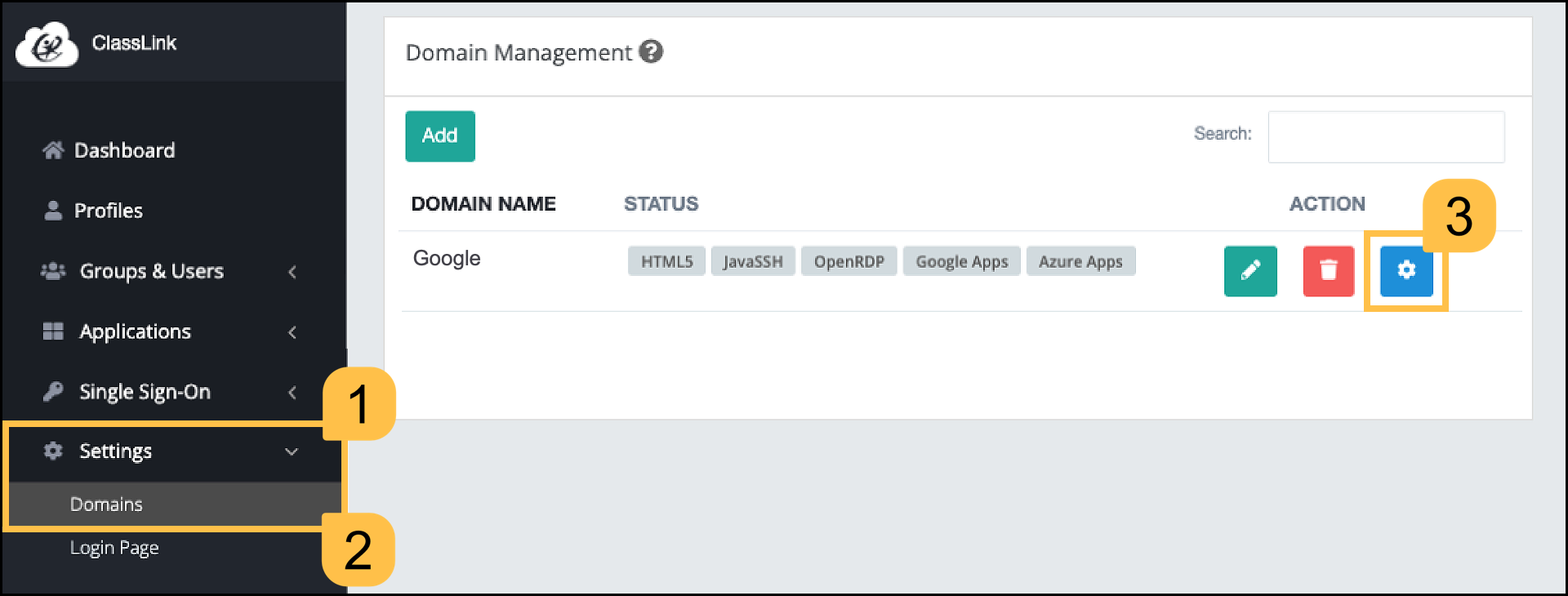 Google Domain Integration