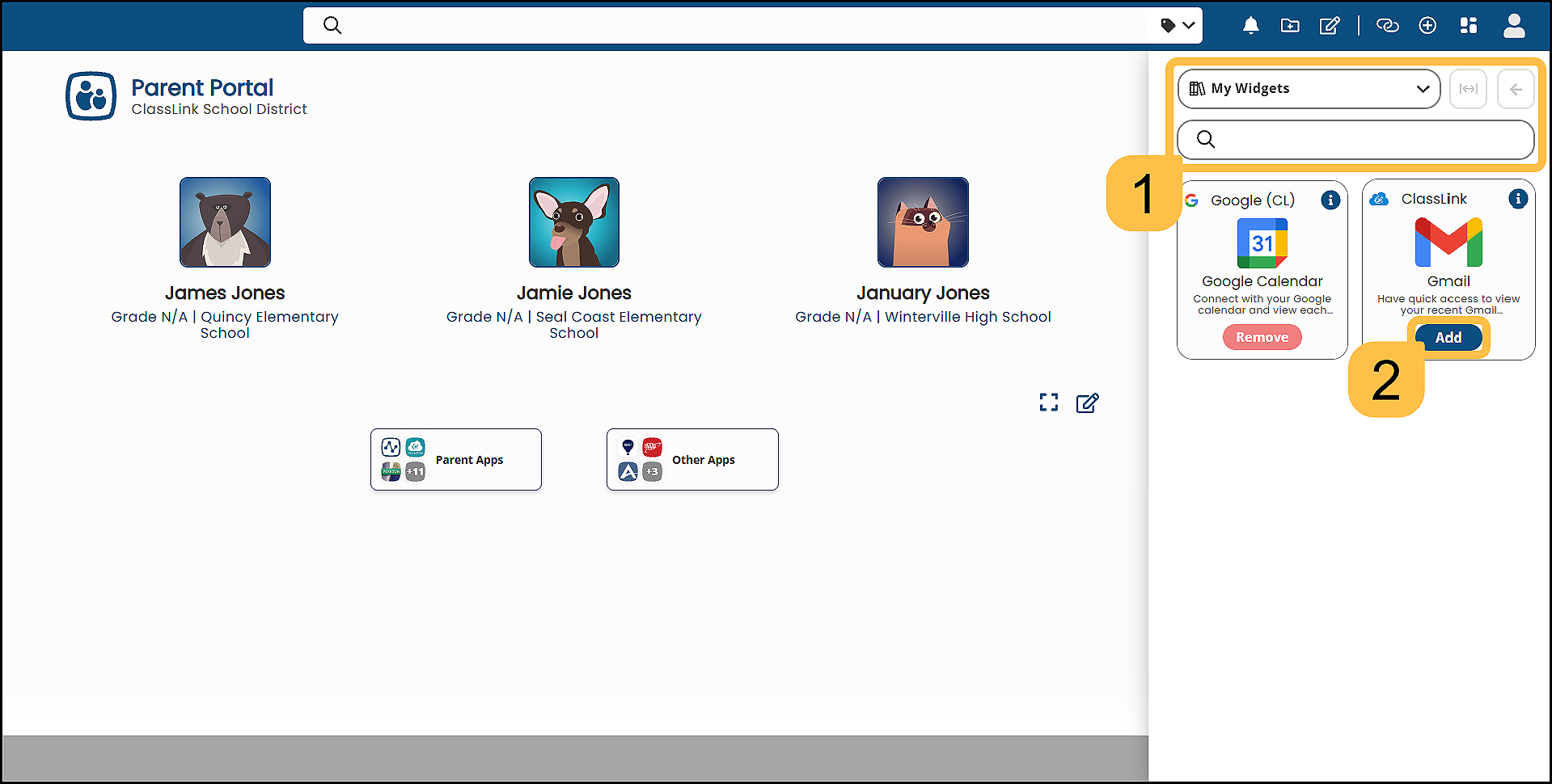 Parent Portal: Add-On Widgets (Coming Soon!)