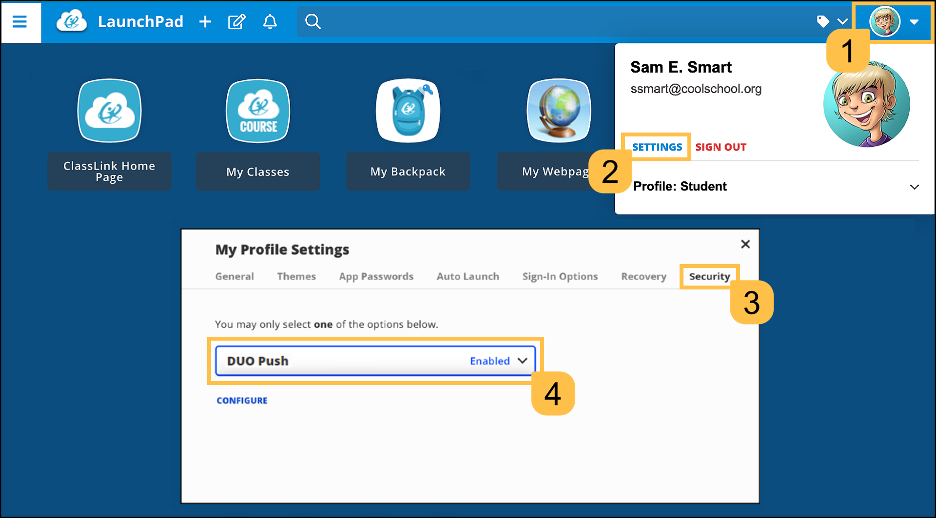 DUO Push Two-Factor Setup and Use
