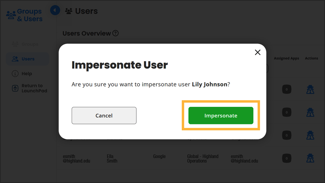 Use Delegated Impersonation