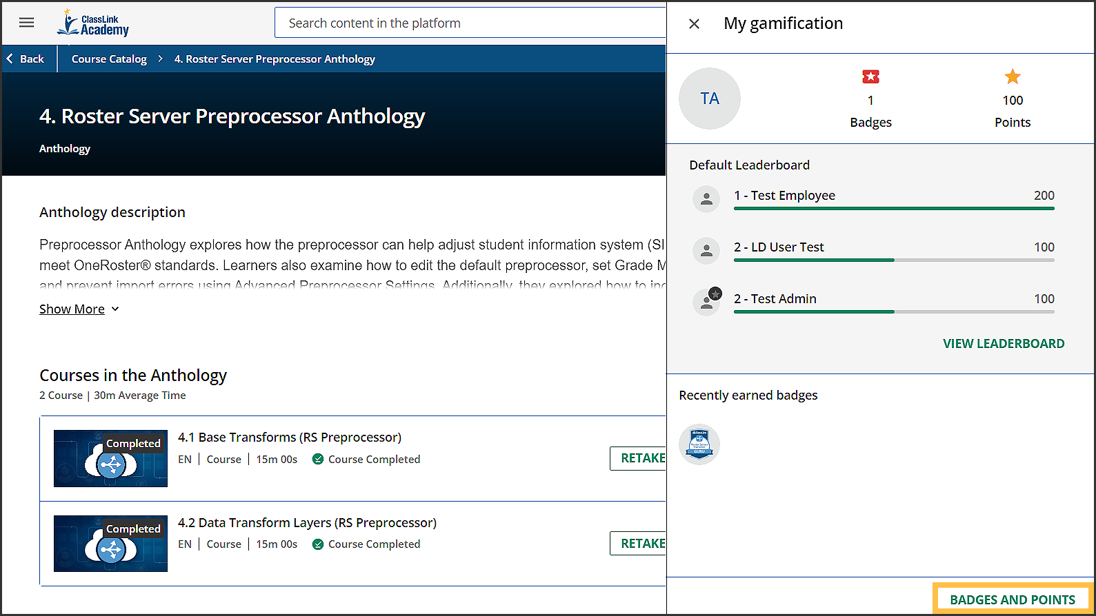 Academy Credentials (CEUs & Badges)