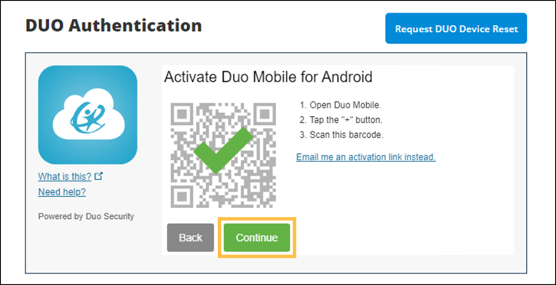 Duo Push Two-Factor Setup and Use