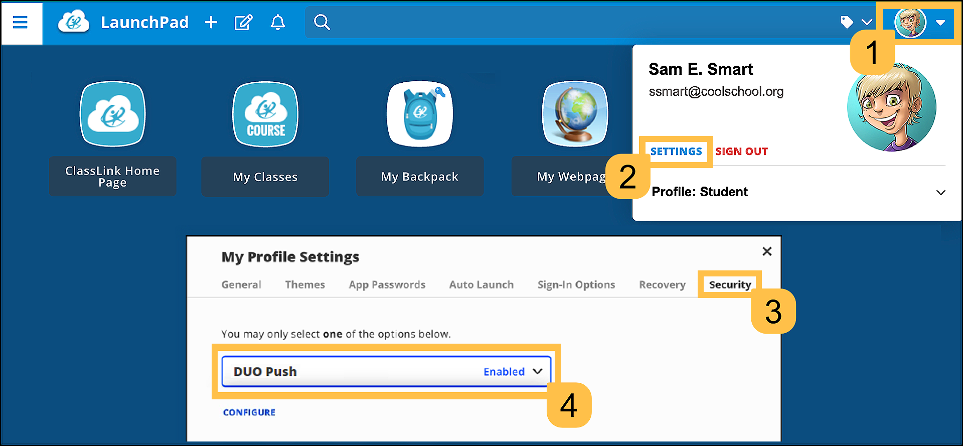 Duo Push Two-Factor Setup and Use