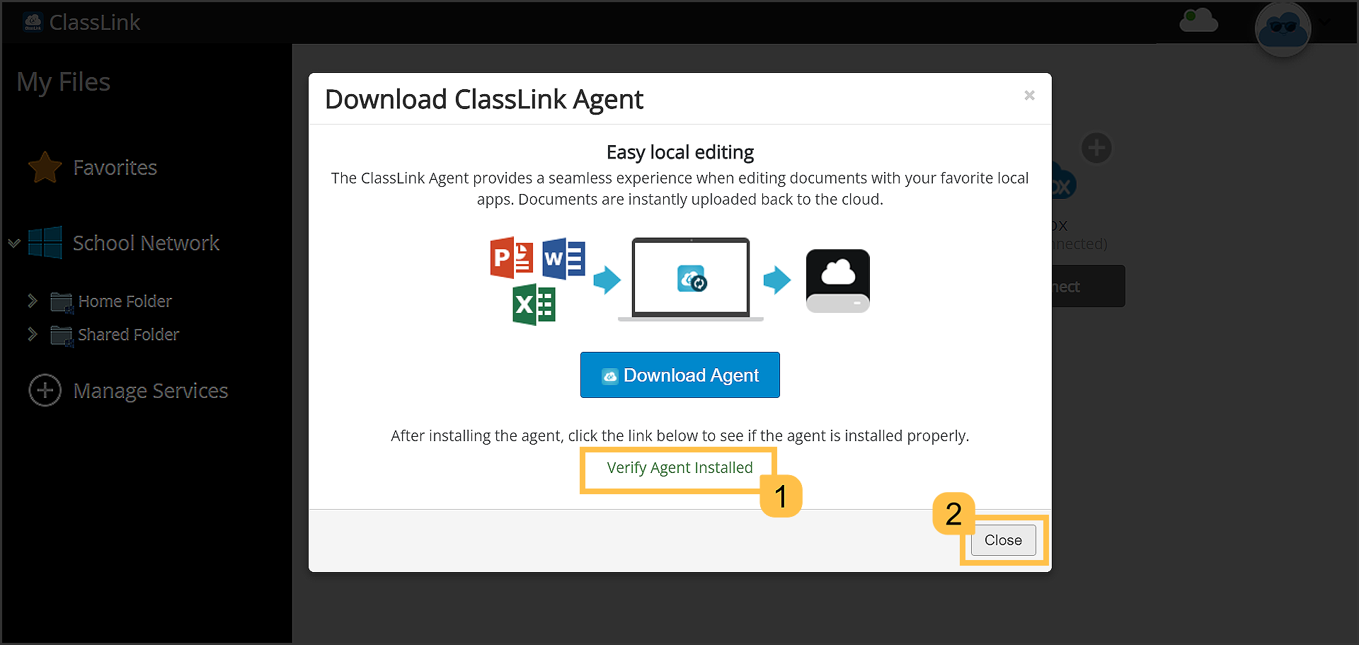Install the ClassLink Agent on a PC