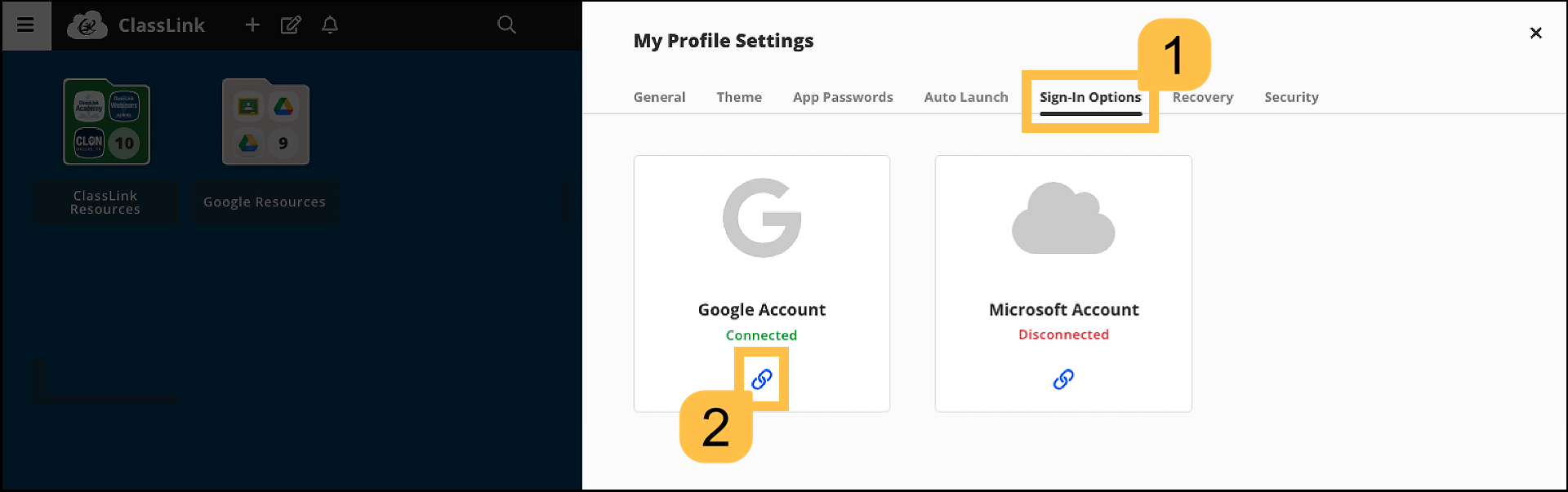 Link Your Google Account