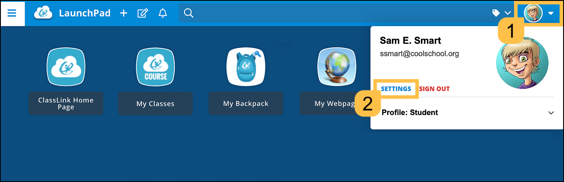 Personalize Your LaunchPad With Profile Settings