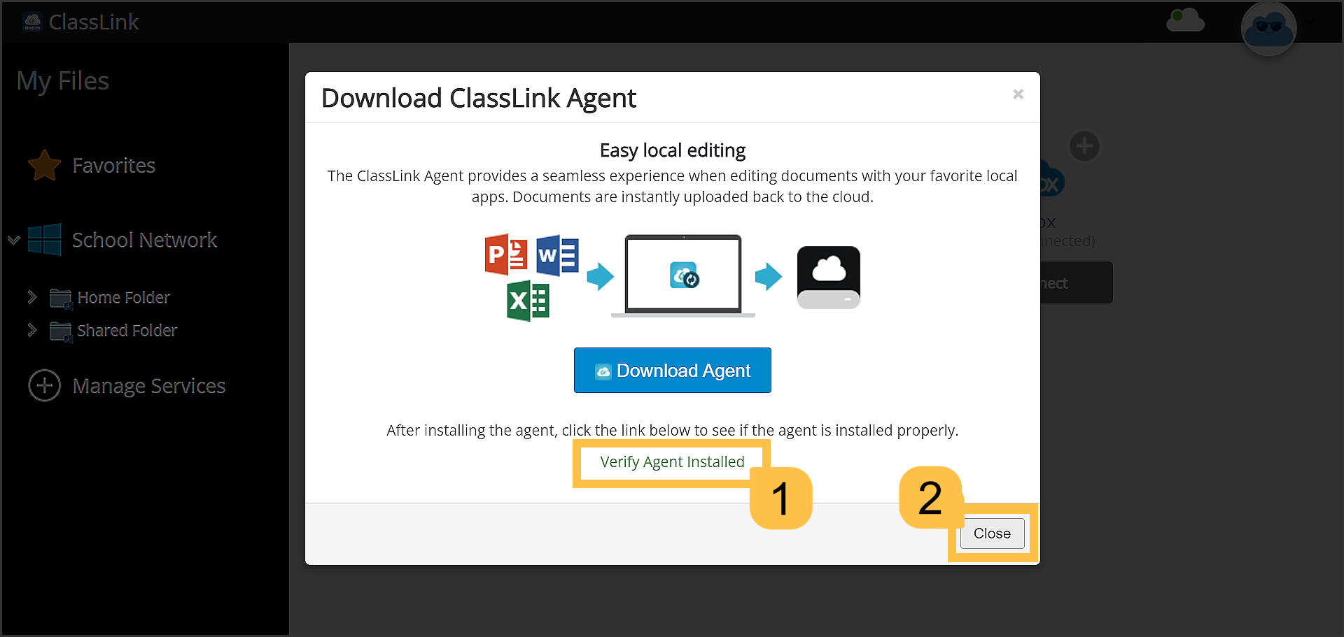 Install the ClassLink Agent on a PC