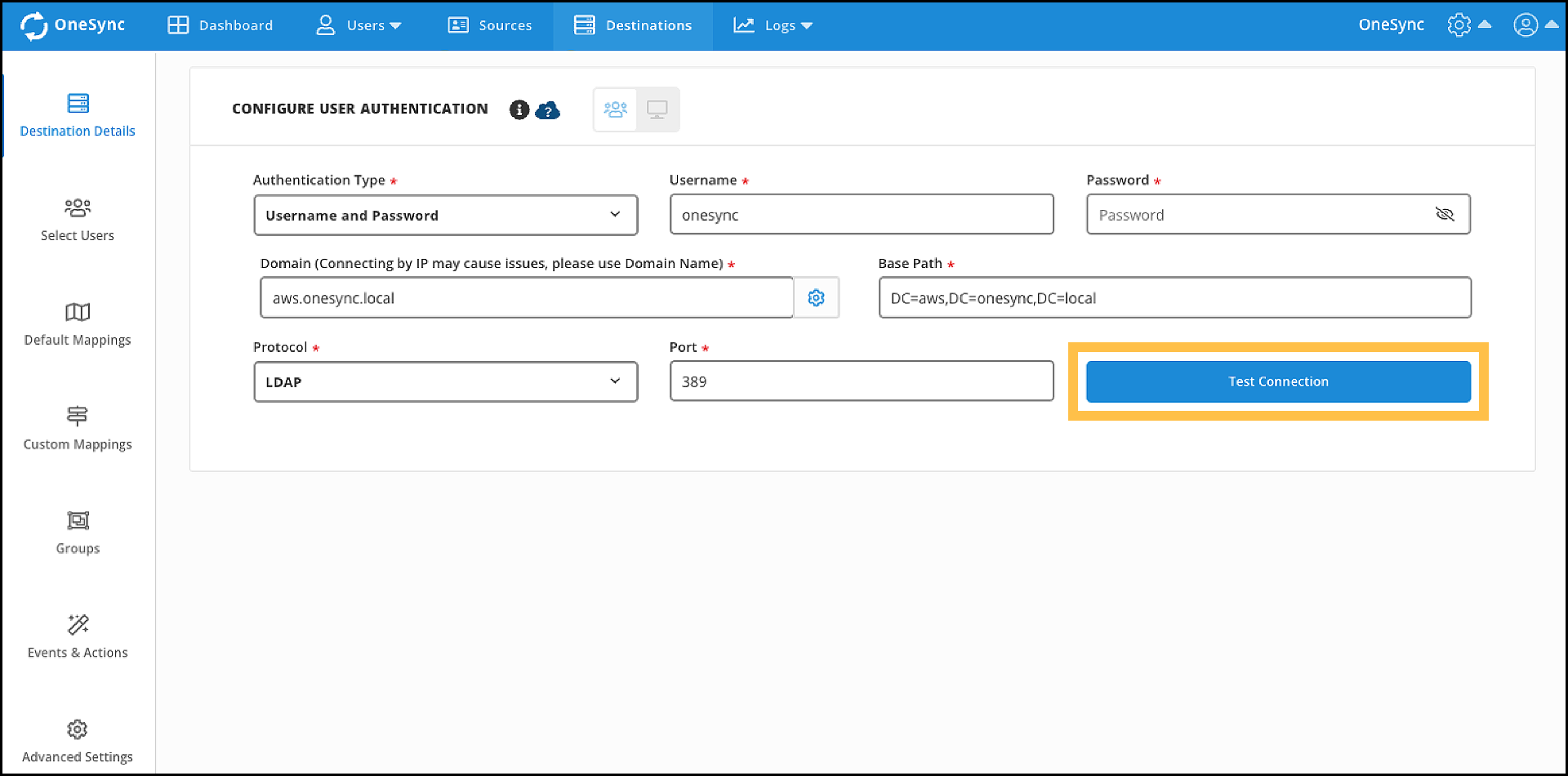 OneSync Destination Authorization & API Registration—Active Directory ...