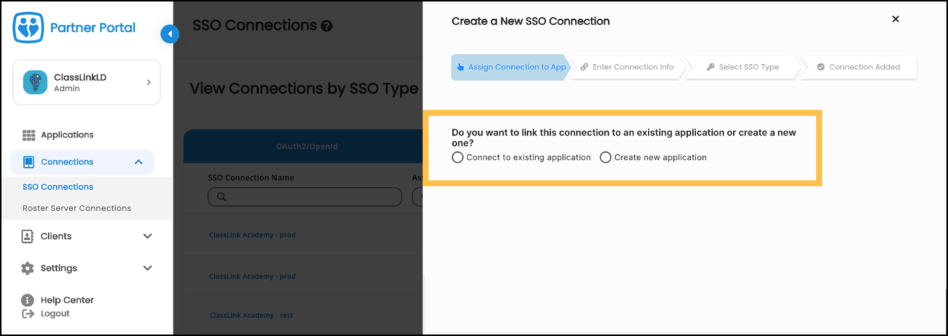 Add and Manage Single Sign-On (SSO) Connections