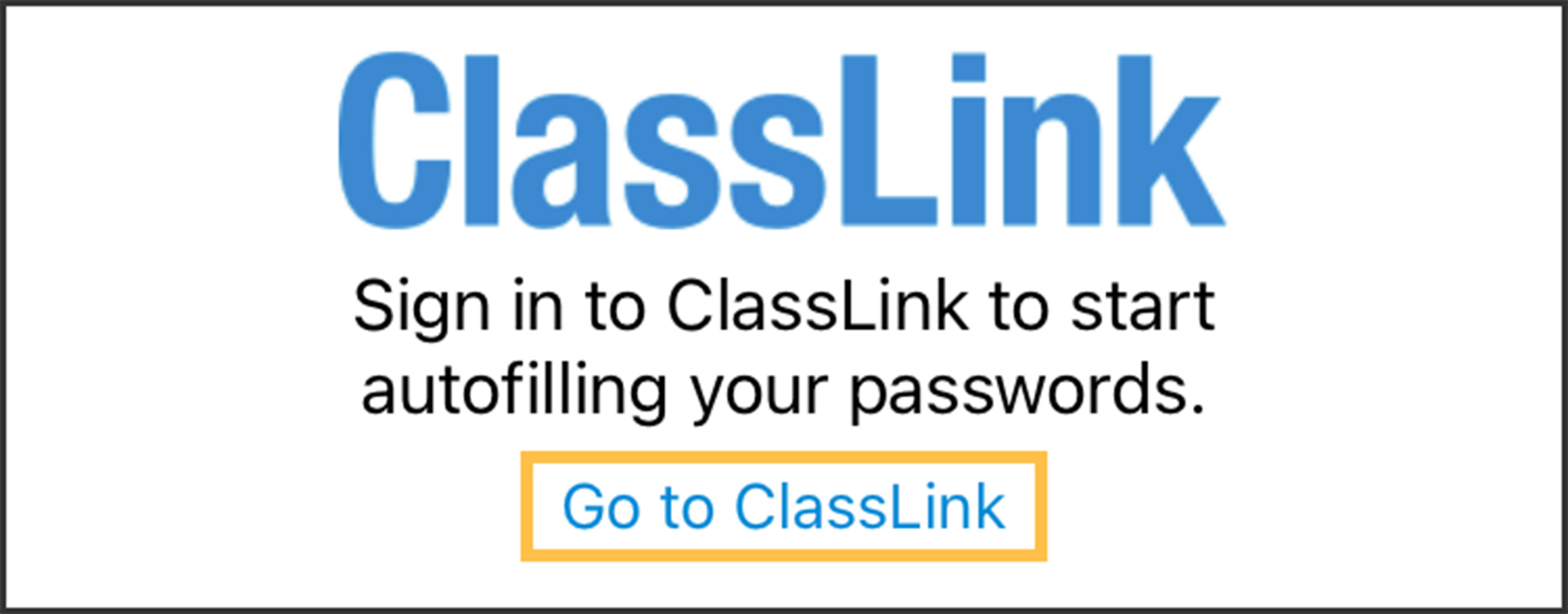 Enable iOS Password Autofill for ClassLink