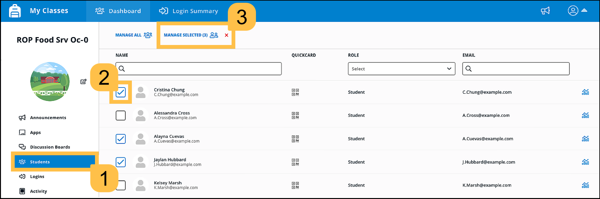 Generate and Manage QuickCards From My Classes