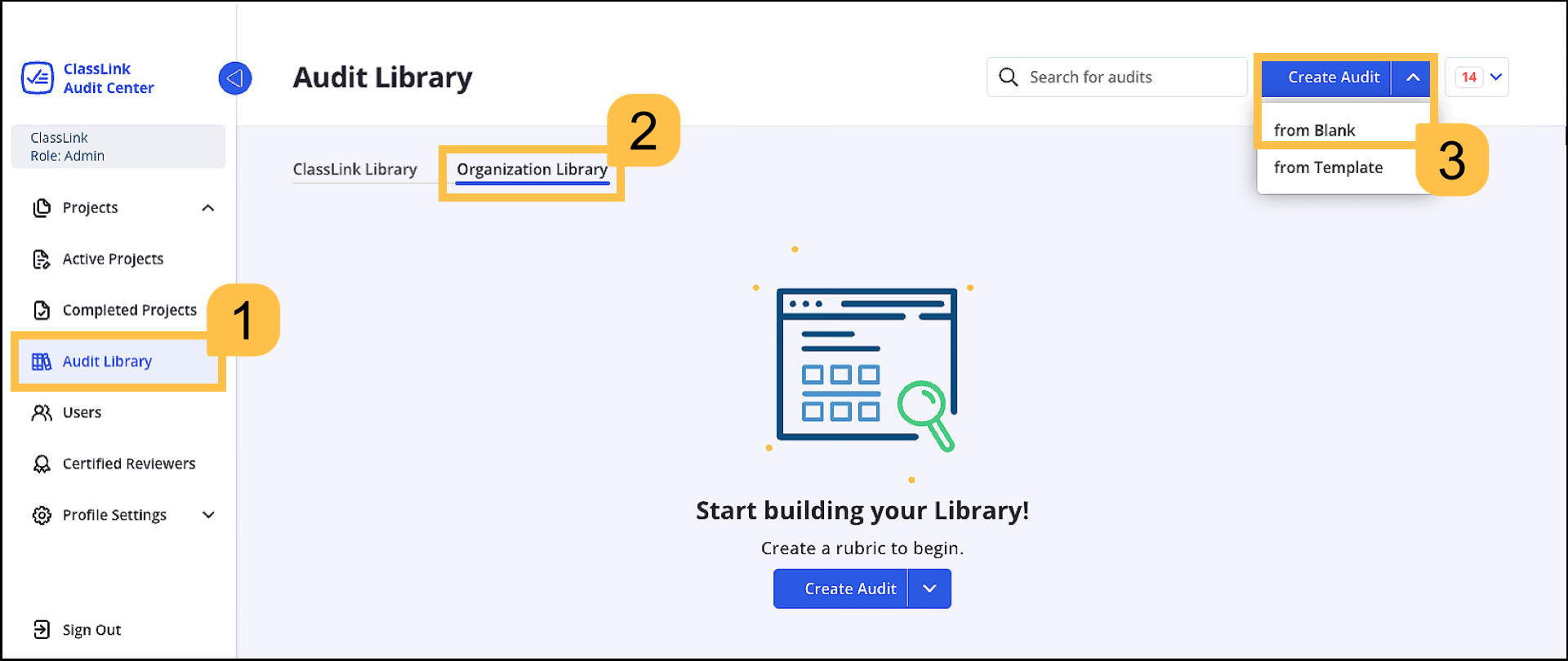 Administrator: Create a Custom Checklist