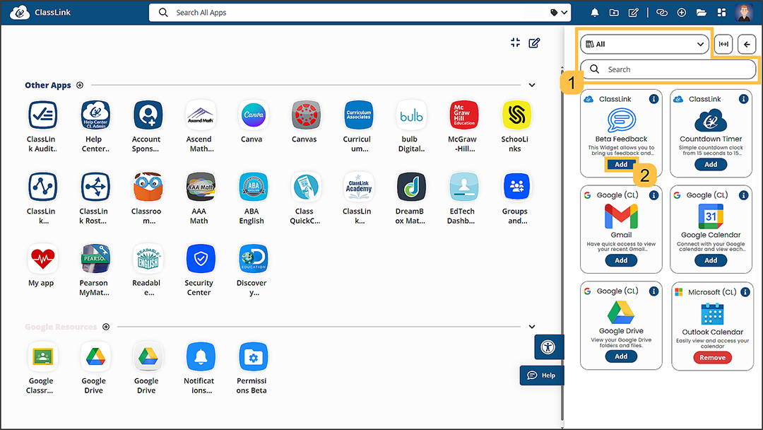 Dynamic Theme: Add-On Widgets