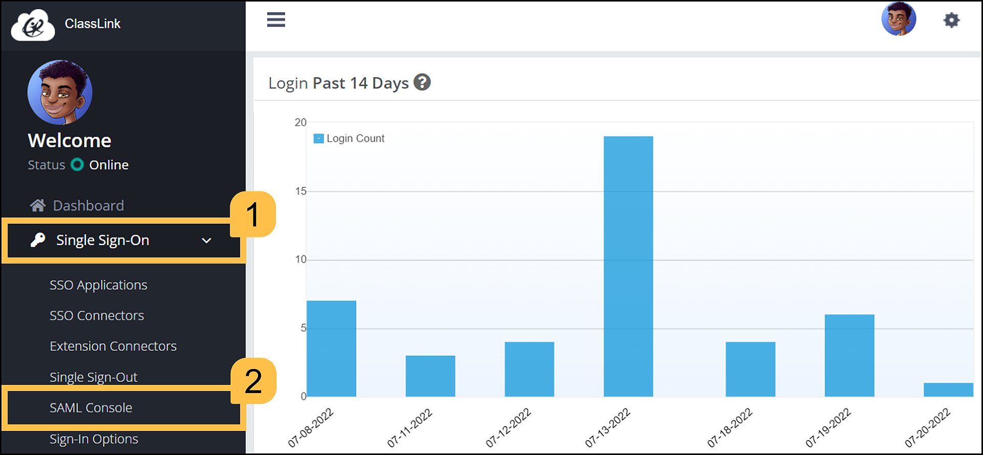 Legacy SAML Console: Create a SAML Single Sign-On for ExploreLearning